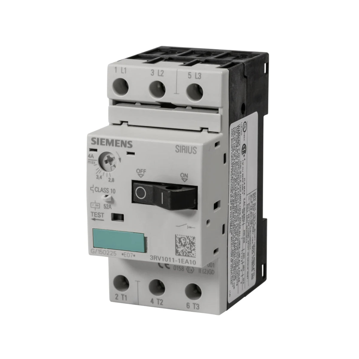 Siemens 3RV1011-1EA10 | SIRIUS Motor Protection Circuit Breaker (1.6-2 ...