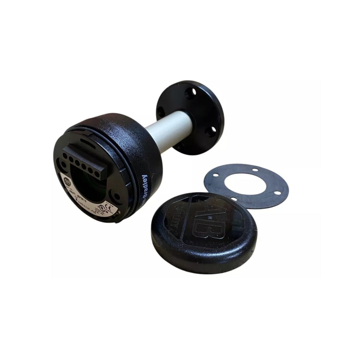 Allen-Bradley 855T-BPM10C Stack Light Mounting Base | 10cm Pole | Blac ...