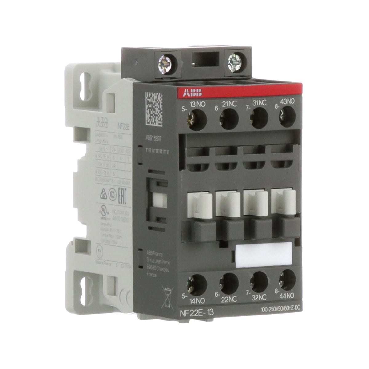 ABB NF22E-13 | Front-Mounted Auxiliary Contact Block, 2NO+2NC – DDPARTS ...
